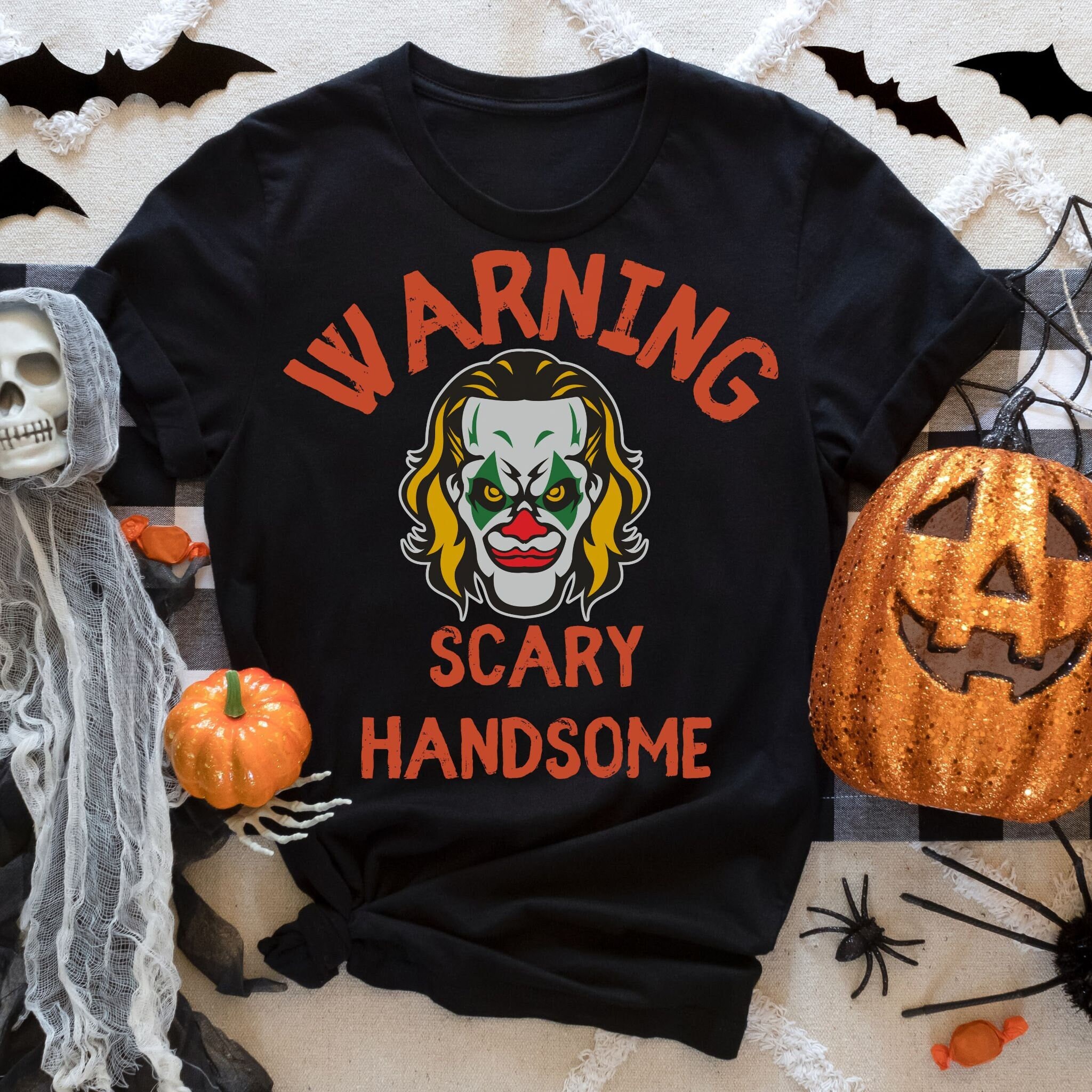 Warning Scary Handsome Matching Family Halloween Shirts - Etsy