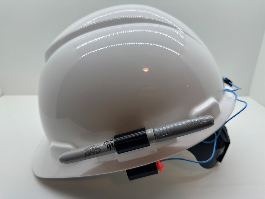Hard Hat Earplug Holder With "top" Pen/marker Clip - Etsy