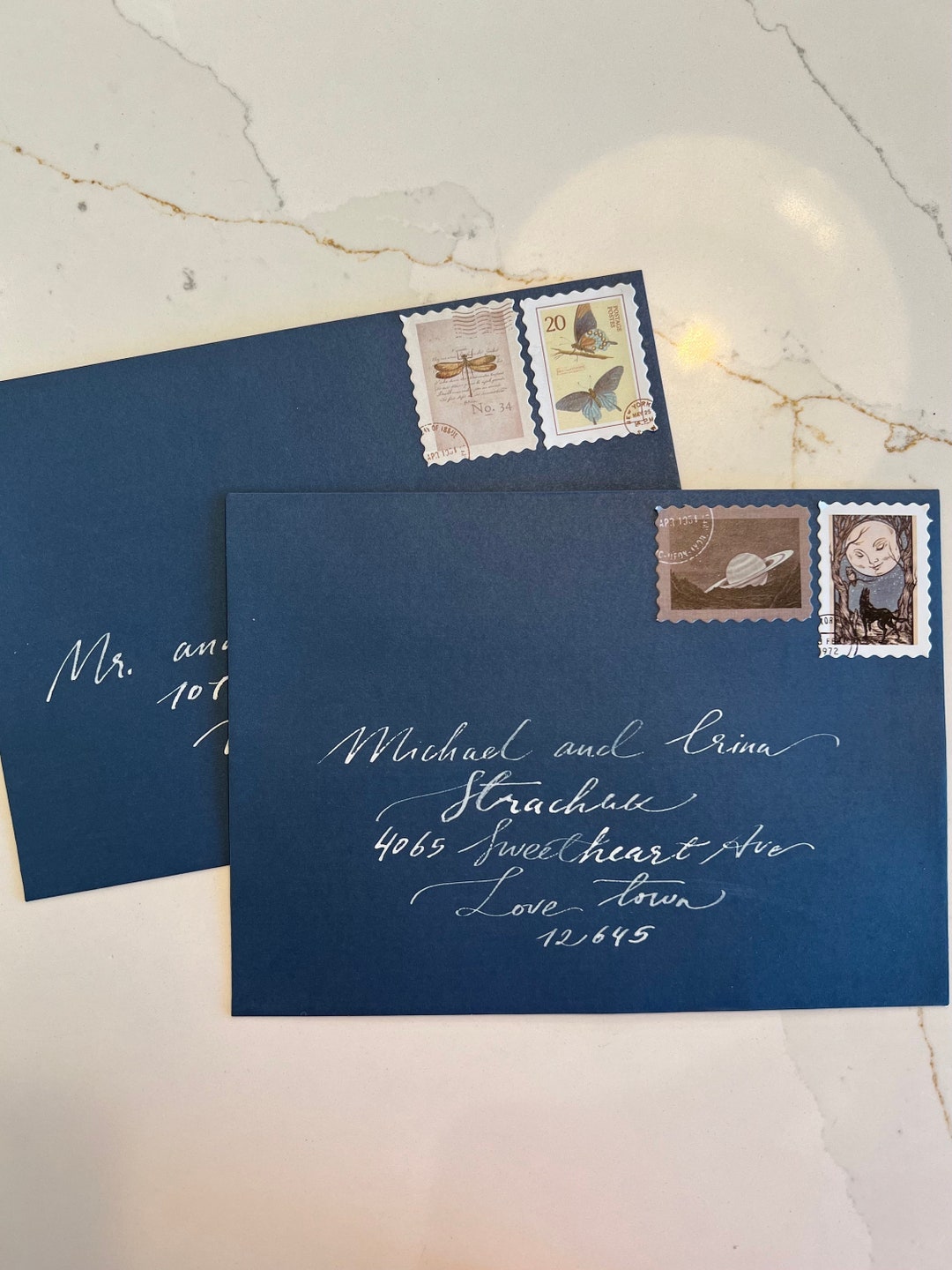 Custom Calligraphy Hand-addressed Envelopes - Etsy