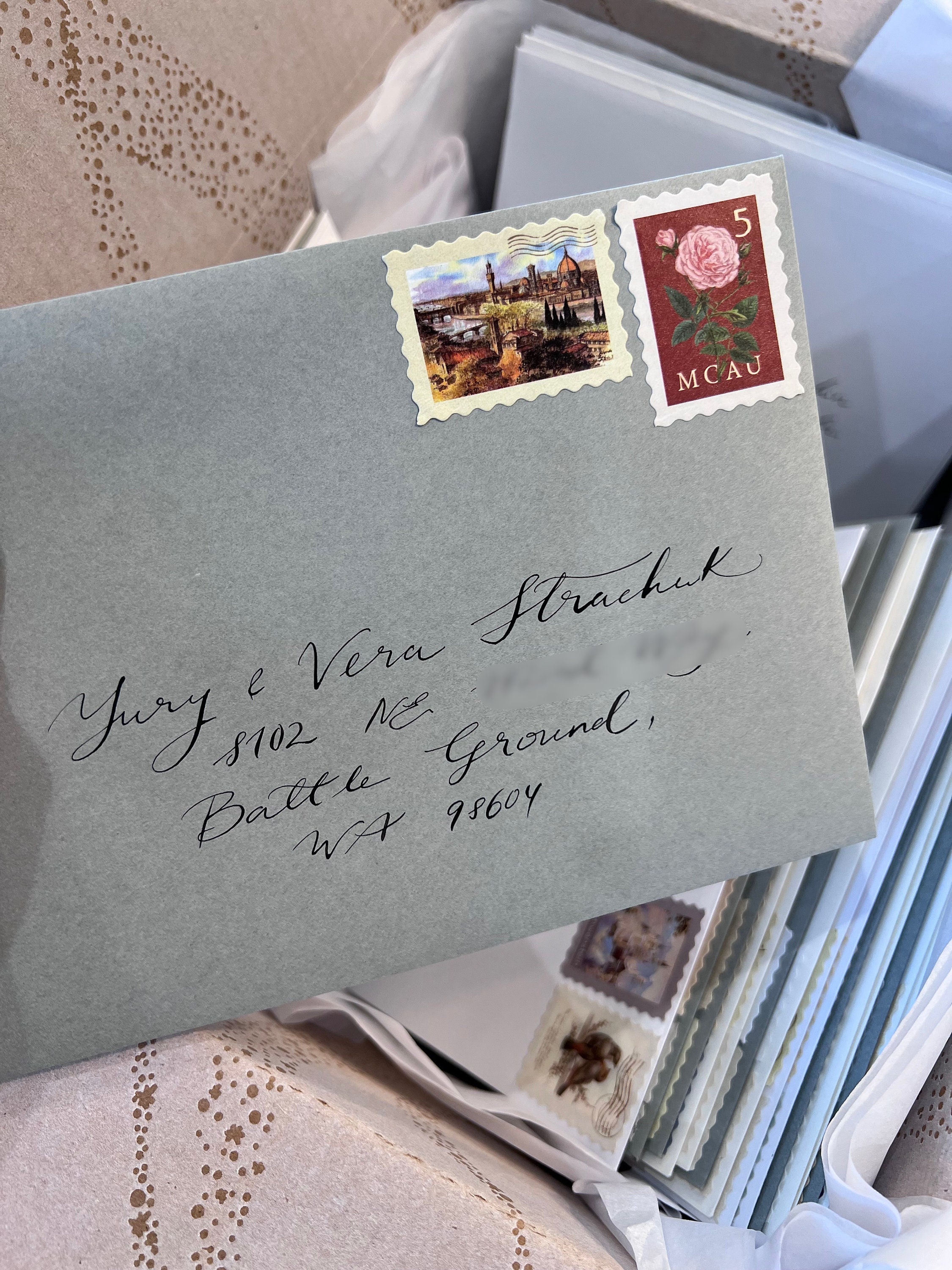 Custom Calligraphy Hand-addressed Envelopes - Etsy