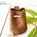 Leather Micro Drawstring Pouch Pattern. Template, DIY PDF Download With ...