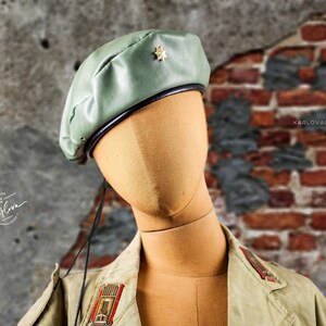 Leather Army Beret Printable PDF Pattern With Video Tutorial - Etsy