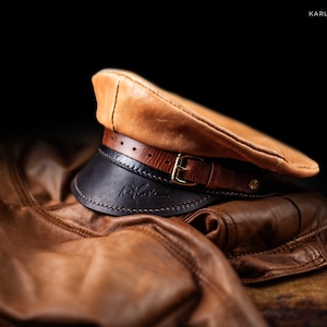 Leather Military Captain Cap PDF Pattern With Video Tutorial - Etsy