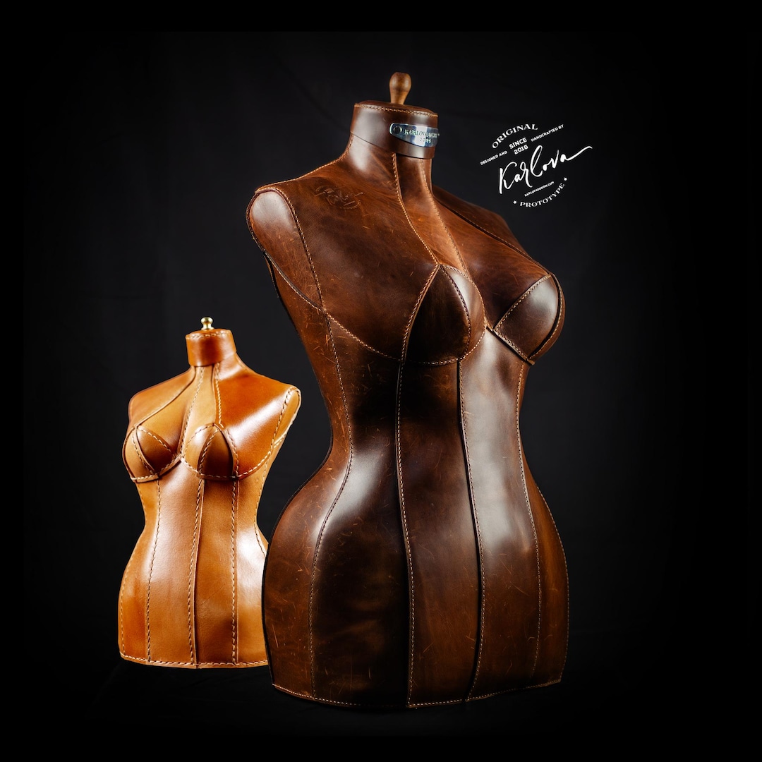 Leather Dress Form Pattern: Life Size Mannequin Template (PDF, SVG, DXF ...
