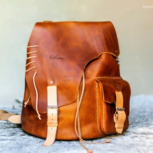 Asymmetrical Backpack Pattern, Rucksack Leather Craft Template, DIY PDF ...