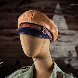 Leather Military Captain Cap PDF Pattern With Video Tutorial - Etsy