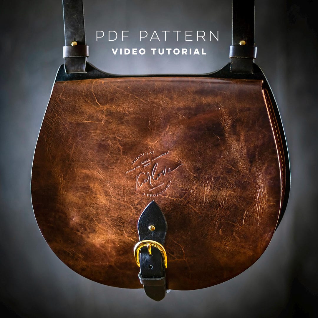 Tequila Leather Saddle Bag Pattern - Classic Western Satchel, Crossbody ...