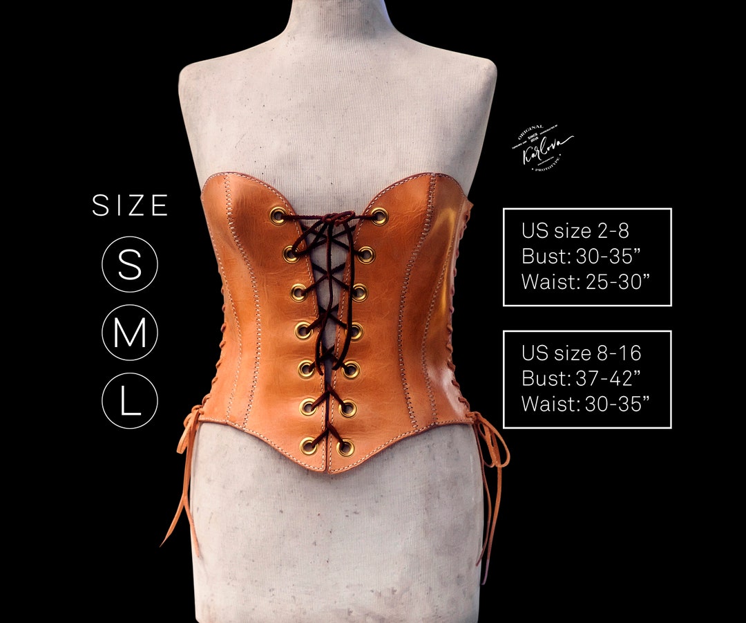 Leather Corset Pattern. Size S/M and L. Bodice Template DIY PDF ...