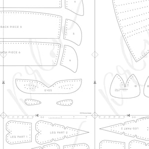 Leather Isopod Sling Bag PDF Pattern: Giant Bathynomus Design (SVG, DXF ...