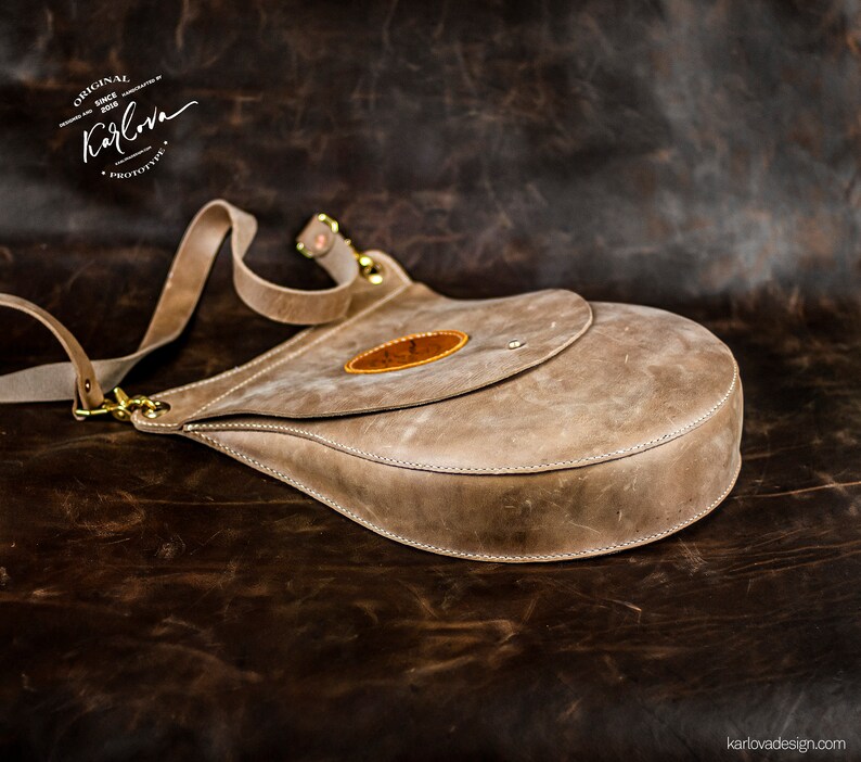 Leather Pattern Bundle - 3 Round Bags Leathercraft Templates. DIY PDF ...