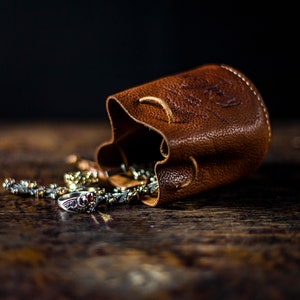 Leather Micro Drawstring Pouch Pattern. Template, DIY PDF Download With ...