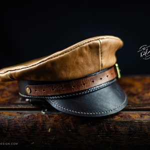 Leather Military Captain Cap PDF Pattern With Video Tutorial - Etsy