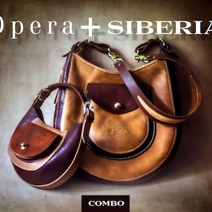 Pattern Combo: Opera and Siberia Leather Bags. Leatherwork Purse ...