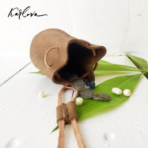 Leather Micro Drawstring Pouch Pattern. Template, DIY PDF Download With ...