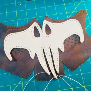 Leather Skull Biker Mask Pattern, Leather Craft Template, DIY PDF ...
