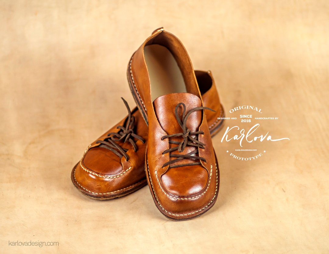 Leather Loafers Pattern. Moccasins Shoes Leather Craft Template. Sizes ...