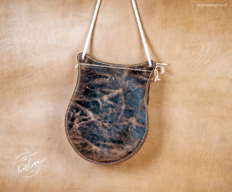 Leather Pattern Bundle - 3 Round Bags Leathercraft Templates. DIY PDF ...