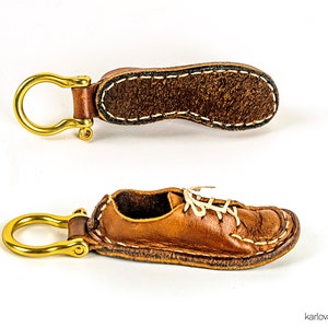 Leather Boot Keyring Pattern, Mini Tiny Shoe Key Fob Leathercraft ...