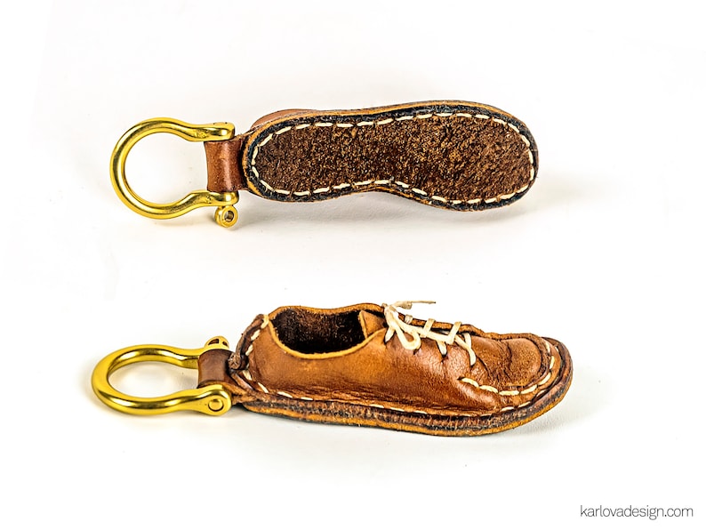 Leather Boot Keyring Pattern, Mini Tiny Shoe Key Fob Leathercraft ...
