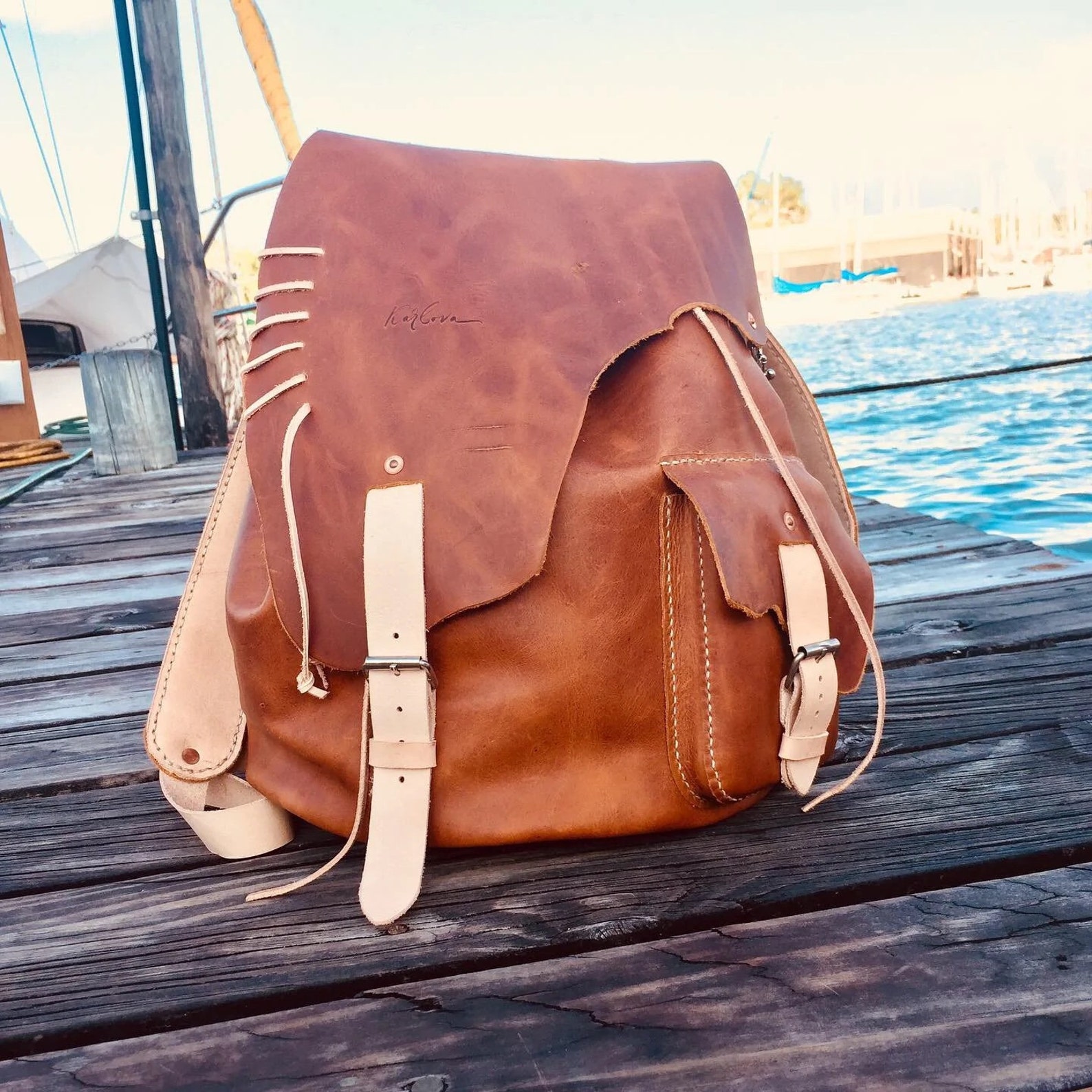 Asymmetrical Backpack Pattern, Rucksack Leather Craft Template, DIY PDF ...