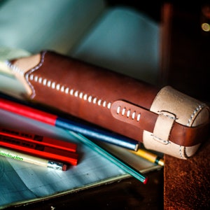 Pencil Pencil Leather Case Pattern, Leatherwork Template, DIY PDF ...