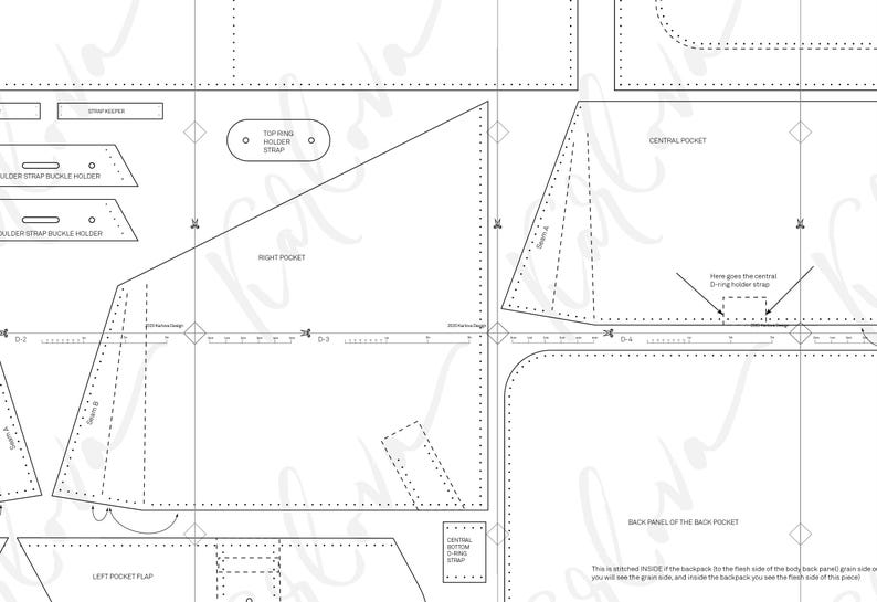 Leather Three Rum Roll Top Backpack Pattern, DIY PDF Download - Etsy