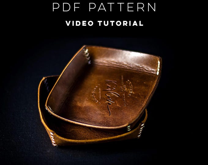 Leather Valet Tray Pattern - PDF Template - Etsy Canada