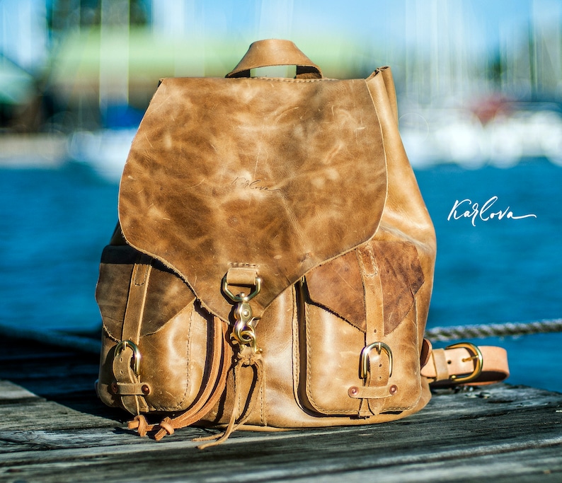 Signature Leather Backpack Pattern Classic Rucksack Template - Etsy