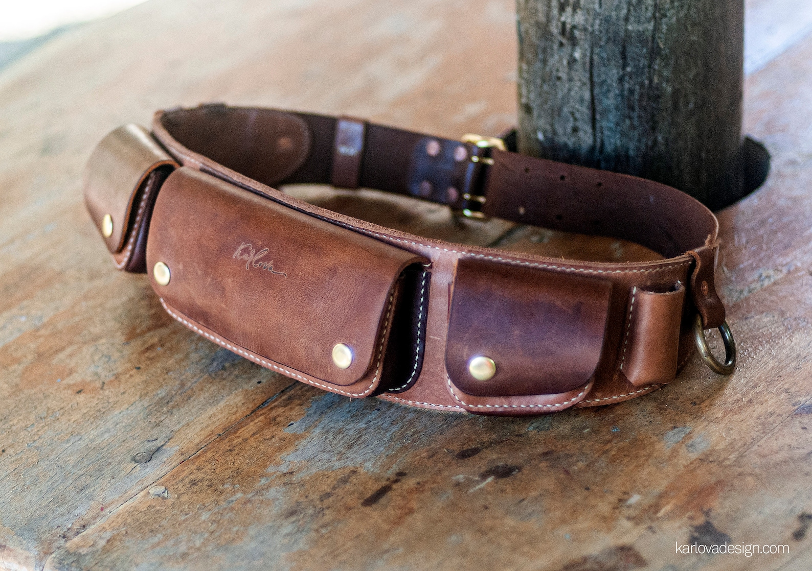Uncle Kam's Utility Pocket Belt Pattern - Leather Craft Template, DIY ...