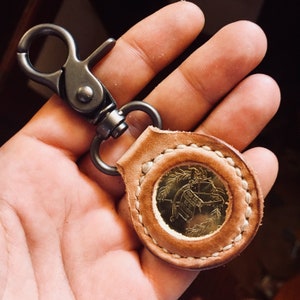 Leather Coin Keyring Pattern, DIY Template, PDF Download - Etsy