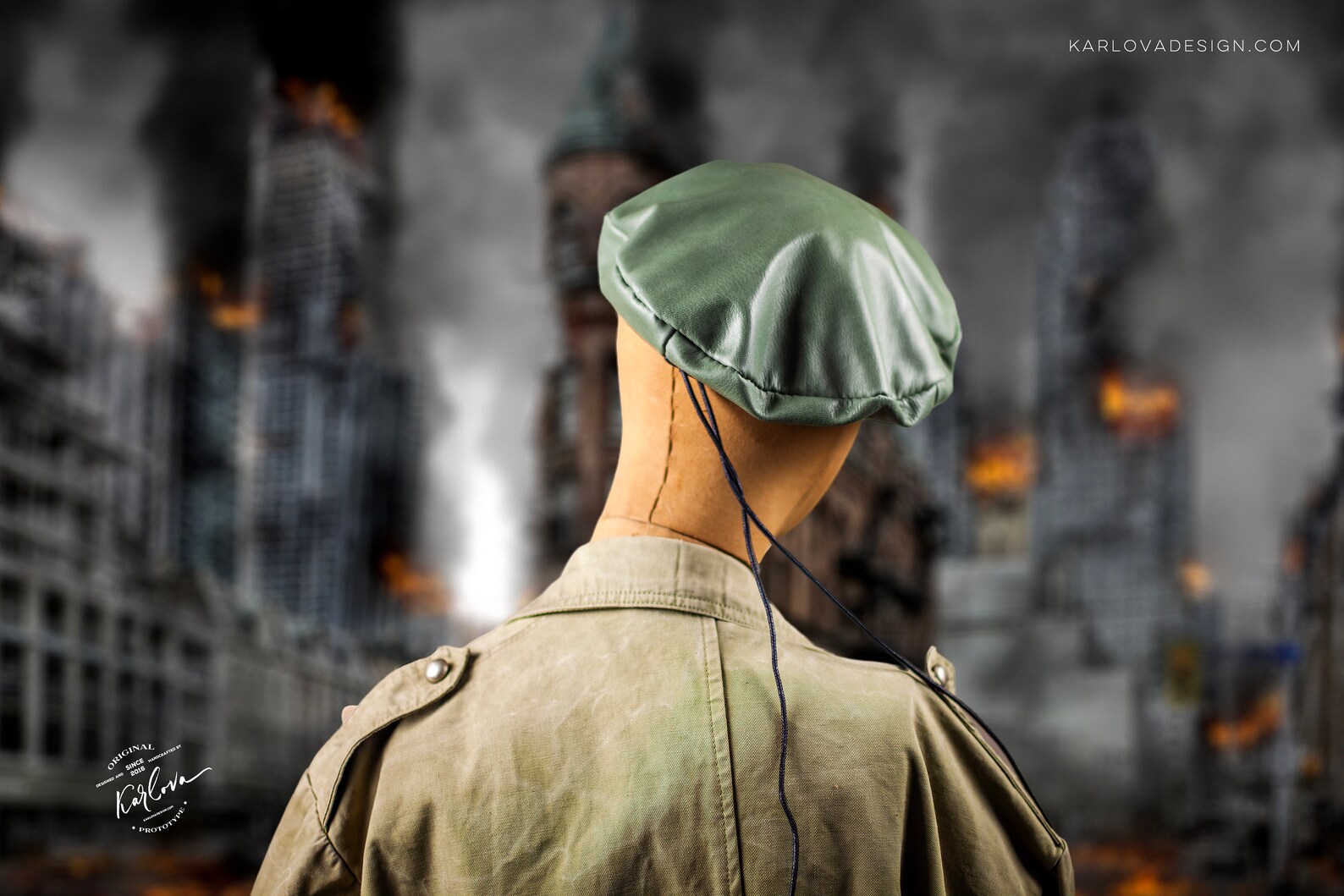 Leather Army Beret Printable PDF Pattern With Video Tutorial - Etsy