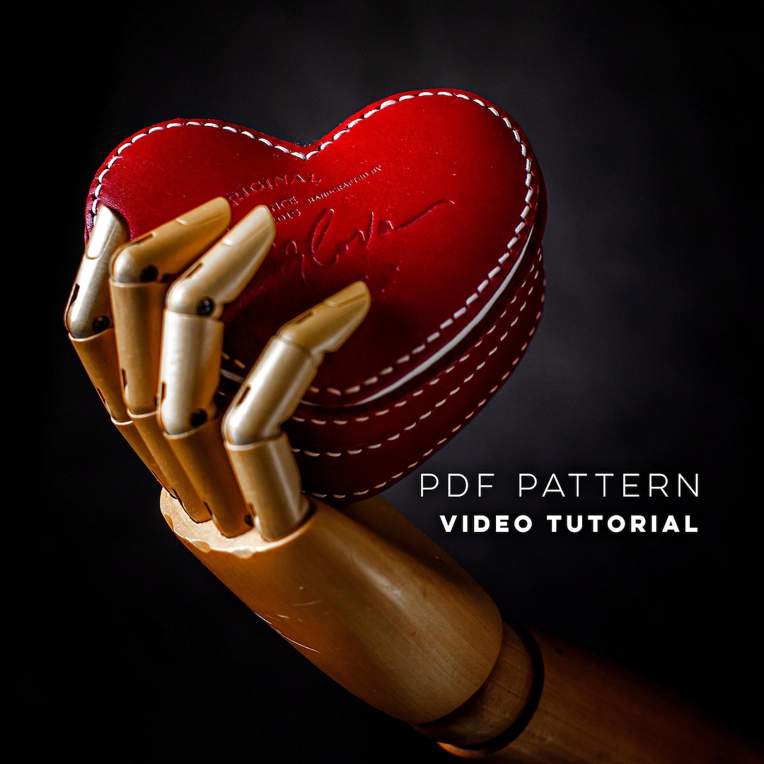 Heart Gift Box Leather PDF Pattern - Keepsake Jewelry Box, Gift Box ...