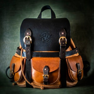 Rambler Leather Rucksack Pattern, Backpack Template, Weekender Travel ...