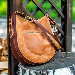 Siberia - Leather Hobo Bag Pattern. Shoulder Bag, Crossbody, Shopper ...