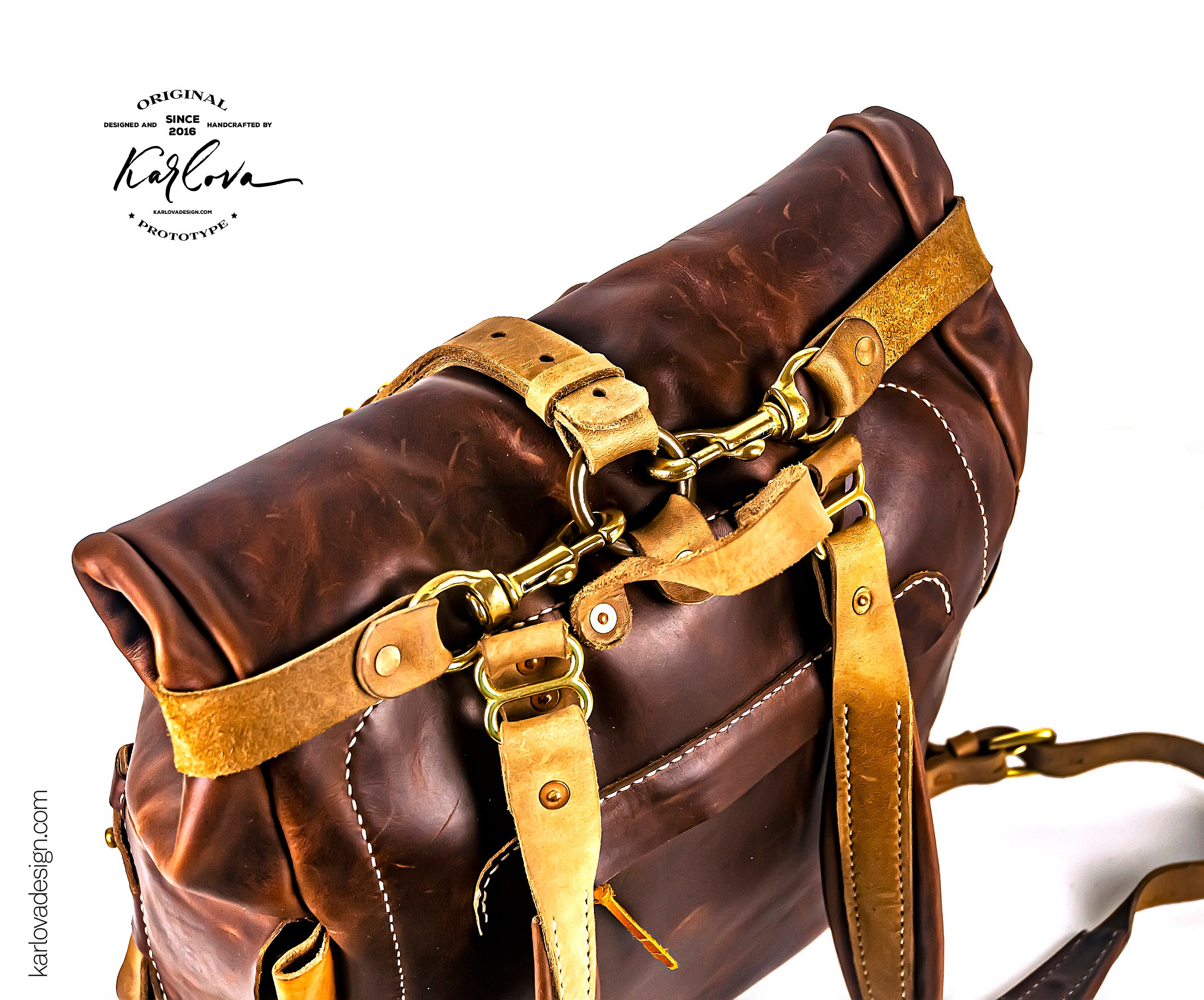 Leather Three Rum Roll Top Backpack Pattern, DIY PDF Download - Etsy