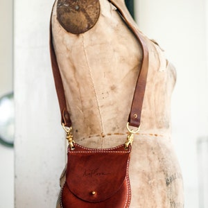 Round Little Leather Bag PDF Pattern Download - Leather Craft Pouch ...