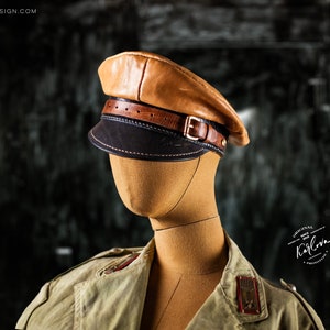 Leather Military Captain Cap PDF Pattern With Video Tutorial - Etsy