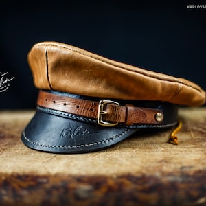 Leather Military Captain Cap PDF Pattern With Video Tutorial - Etsy