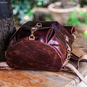 Leather Three Rum Roll Top Backpack Pattern, DIY PDF Download - Etsy