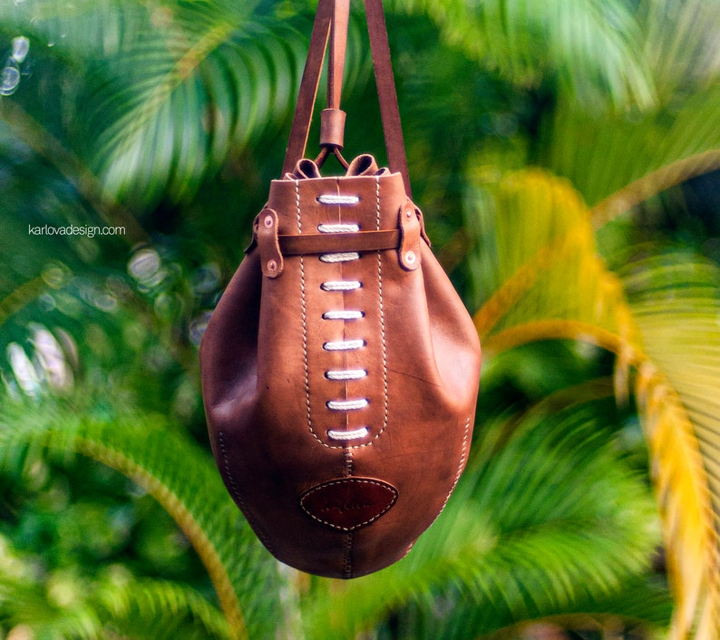 Rugby Leather Bag Pattern Football Boxing Backpack - Etsy
