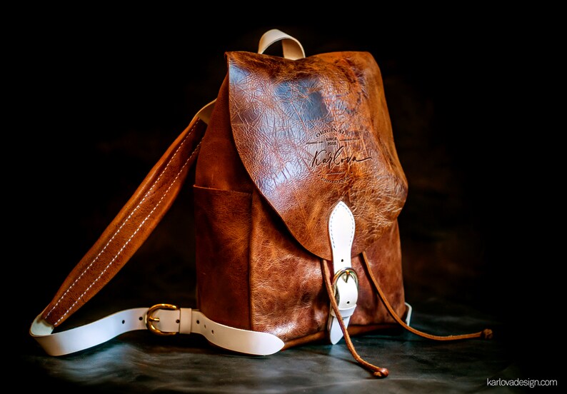 Marinas Leather Backpack Pattern Template DIY PDF Download - Etsy