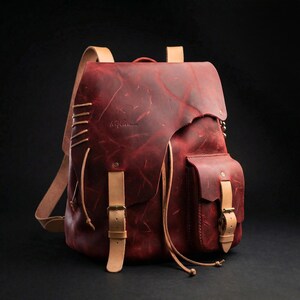 Asymmetrical Backpack Pattern, Rucksack Leather Craft Template, DIY PDF ...