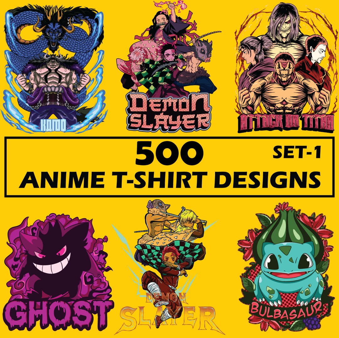 500 Japanese Anime Designs Set 1 Digital Clipart, Png, Psd, Transparent ...