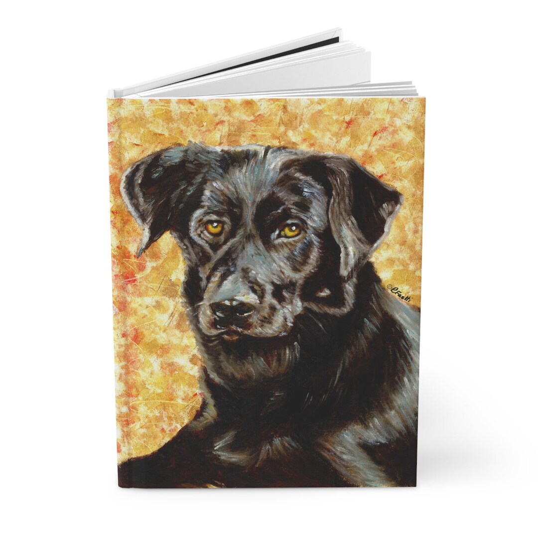 Black Labrador Hardcover Journal Notebook Planner Diary 5.75x8 150 ...
