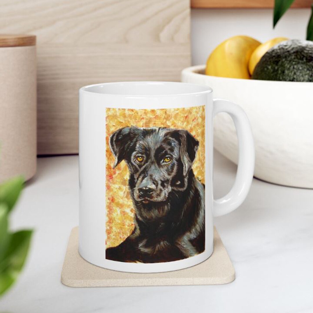Black Labrador Coffee Mug Lab Lover Mug for Lab Owner Dog Mug for Dog ...