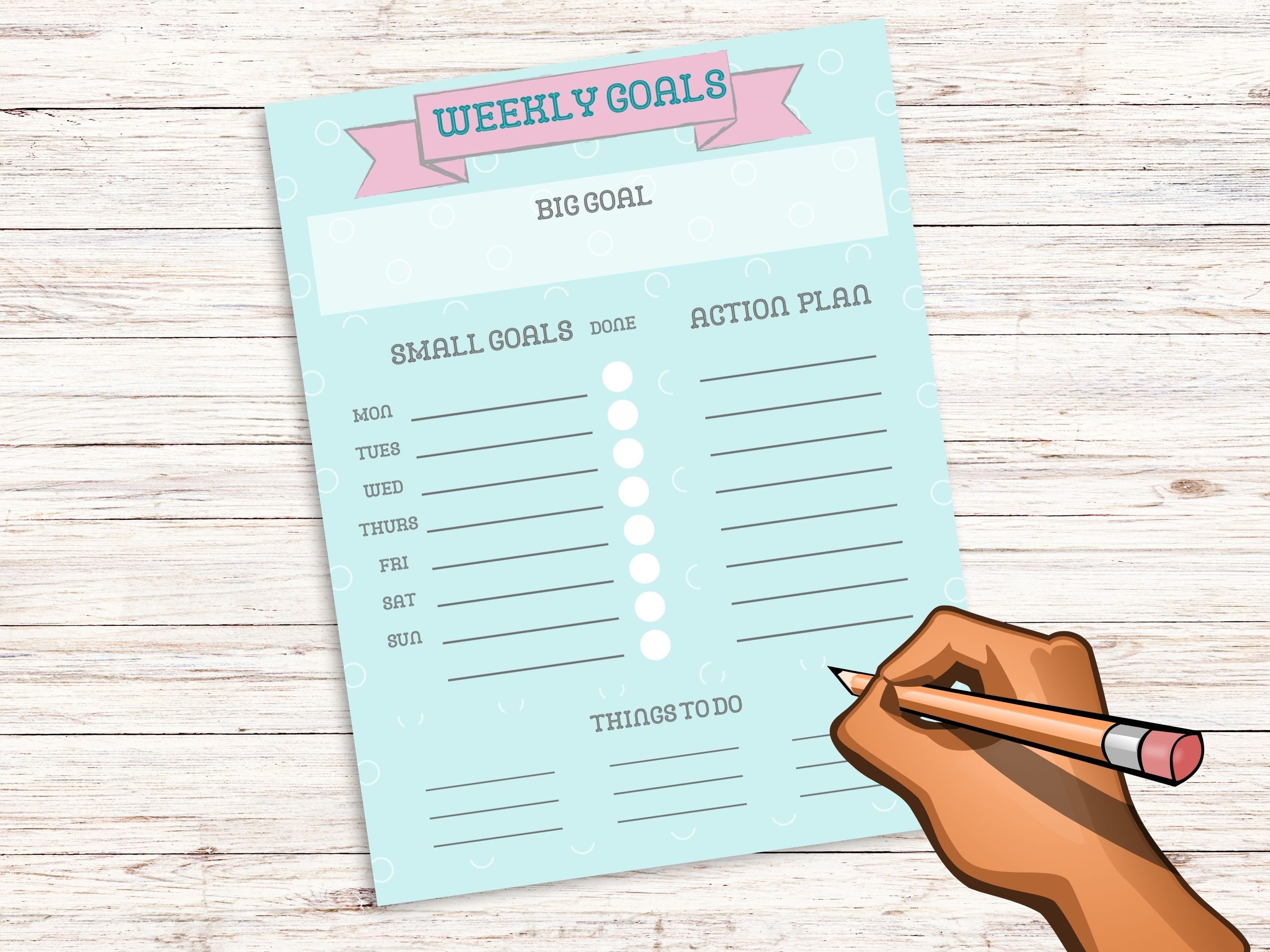 Music Goal Setting Worksheet Printable PDF - Etsy