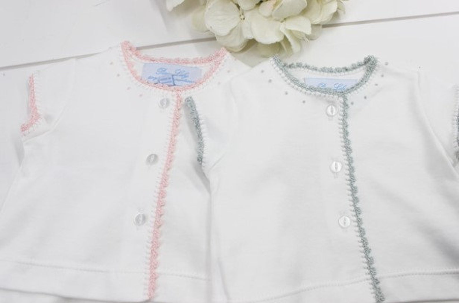Pixie Lily Girls Diaper Set Monogrammed Baby Girls Outfit, Pima Cotton ...