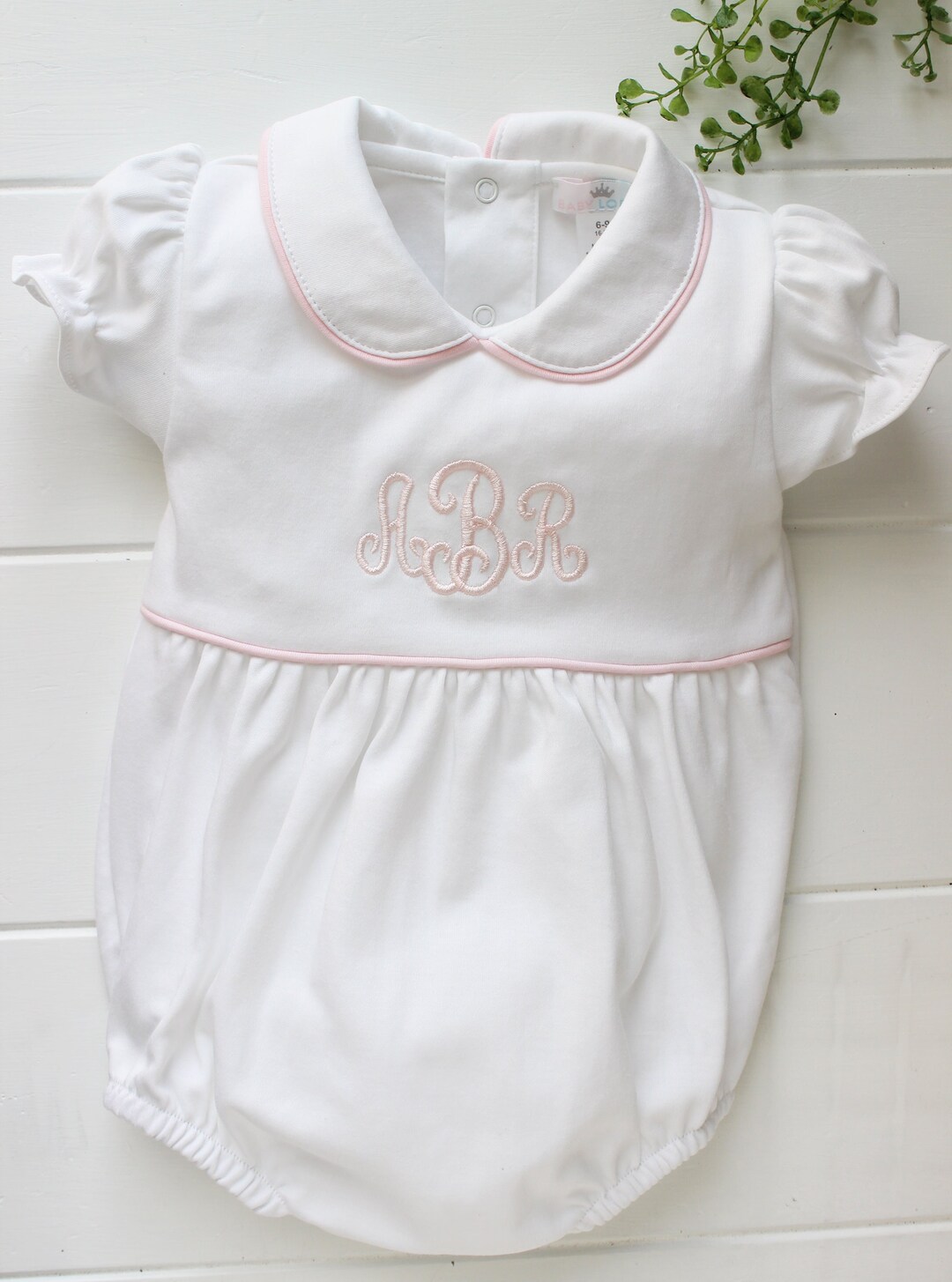 Baby Girls Pima Cotton Bubble Romper, Customized Baby Girls Romper ...