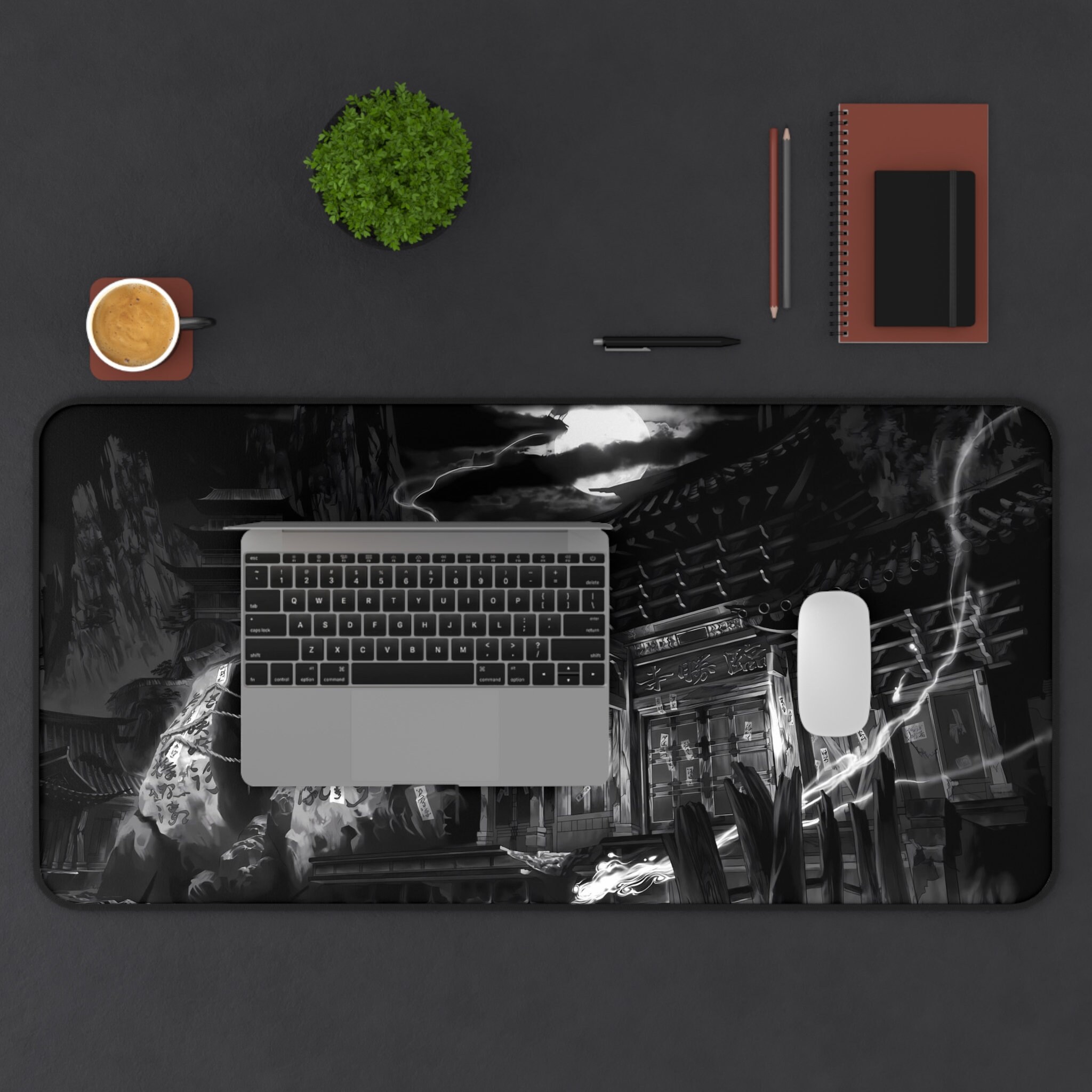 Japanese Style Large Mousepad, Samurai Deskmat, Sakura, Home Office ...