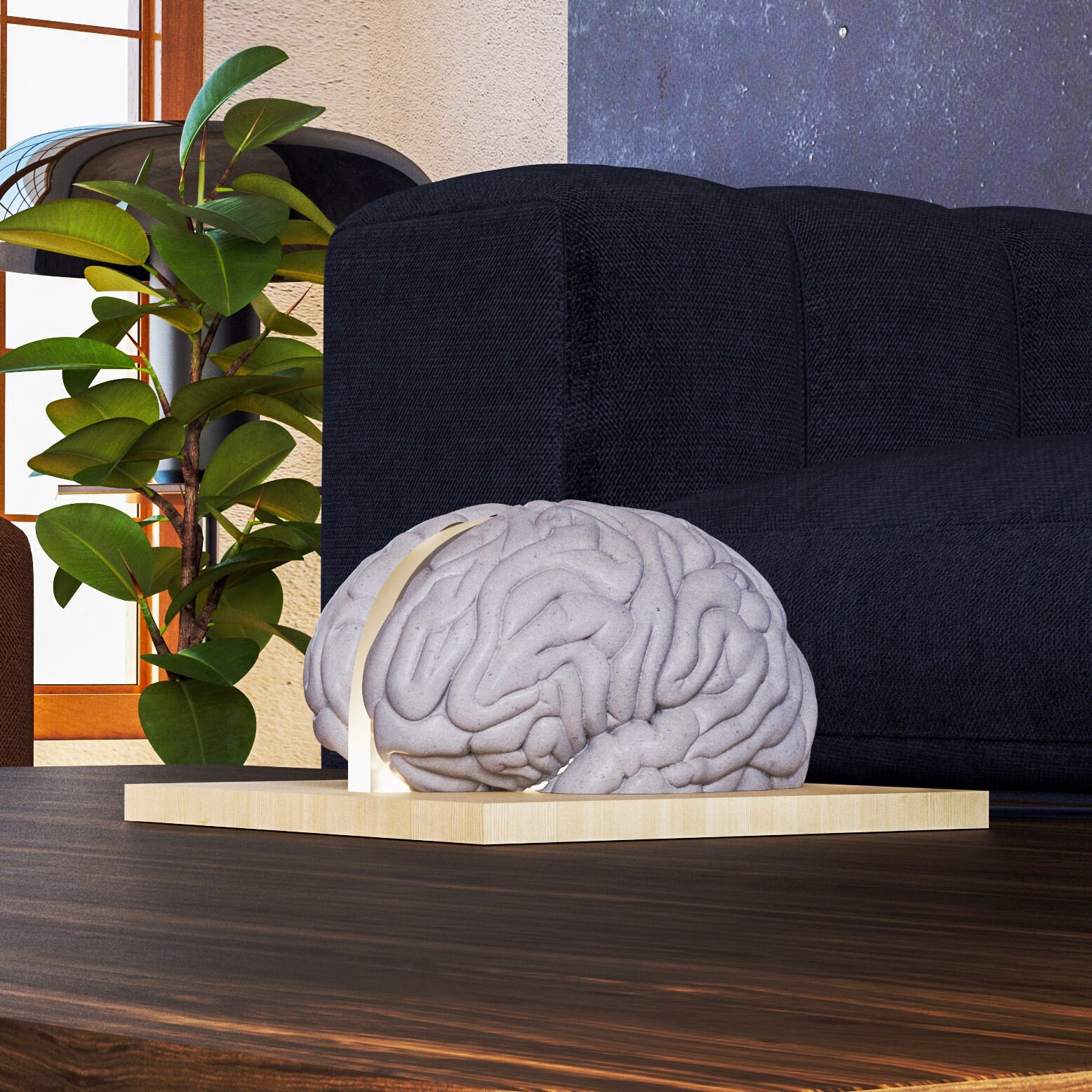 Unique Brain Desk Lamp Anatomical Brain Shaped Table Light for Study or ...